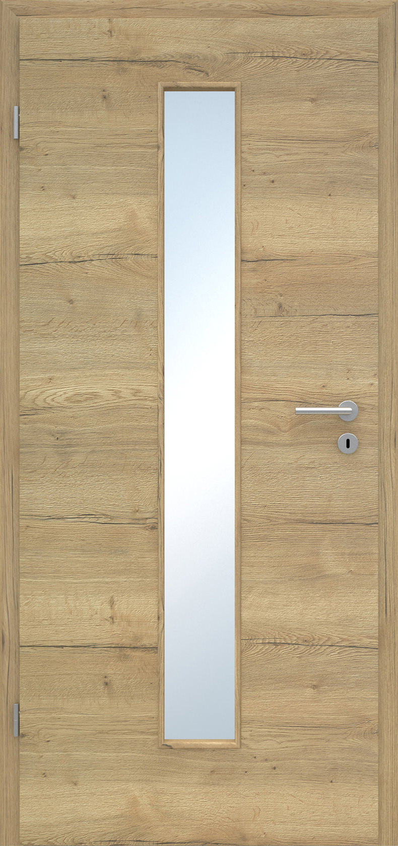 Innentür Laminato Eiche Strong Quer CPL schmaler Lichtausschnitt ...